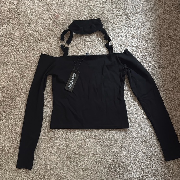 Dolls Kill | Tops | Dollskill Anti Hero O Ring Top Long Sleeve Tube Top ...